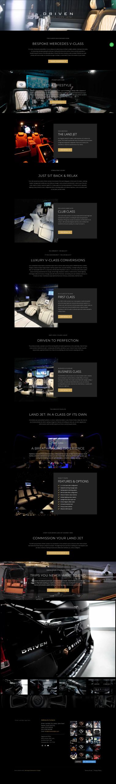Driven Land Jets | 1LG Digital SEO Web Design & Digital Marketing